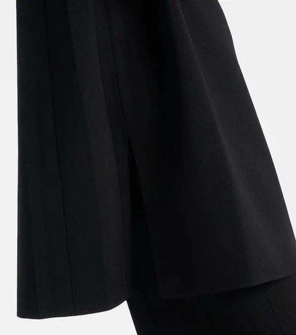 Max Mara Poltava Crêpe Top - Black