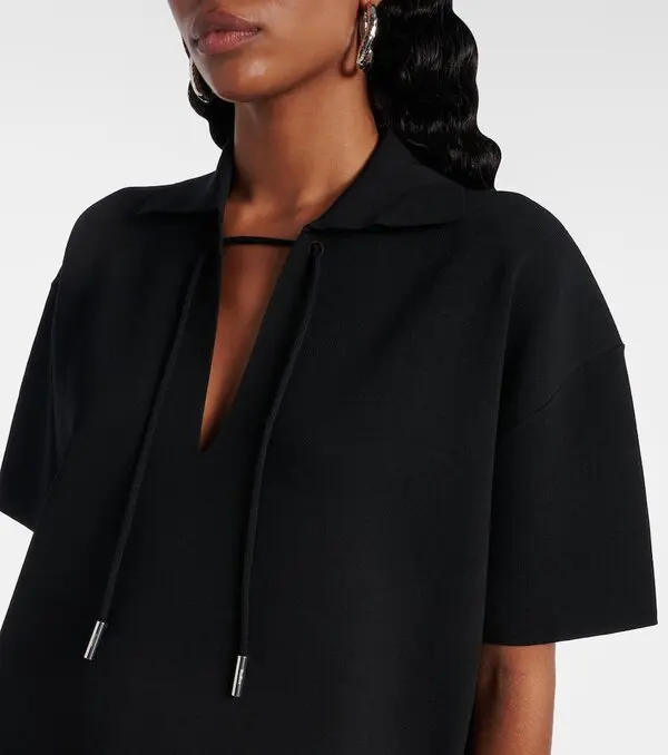 Max Mara Poltava Crêpe Top - Black