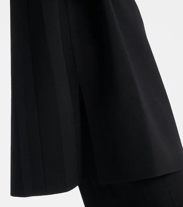 Max Mara Poltava Crêpe Top - Black
