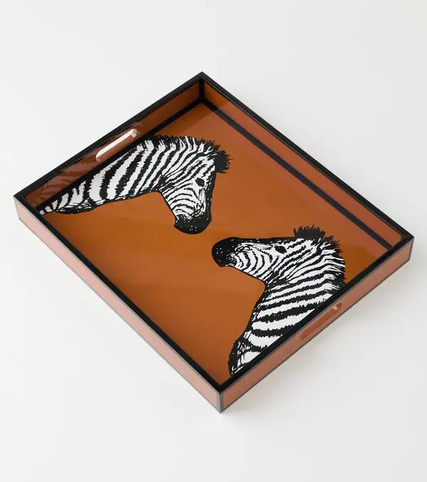 Jonathan Adler Zebra Tray - Brown