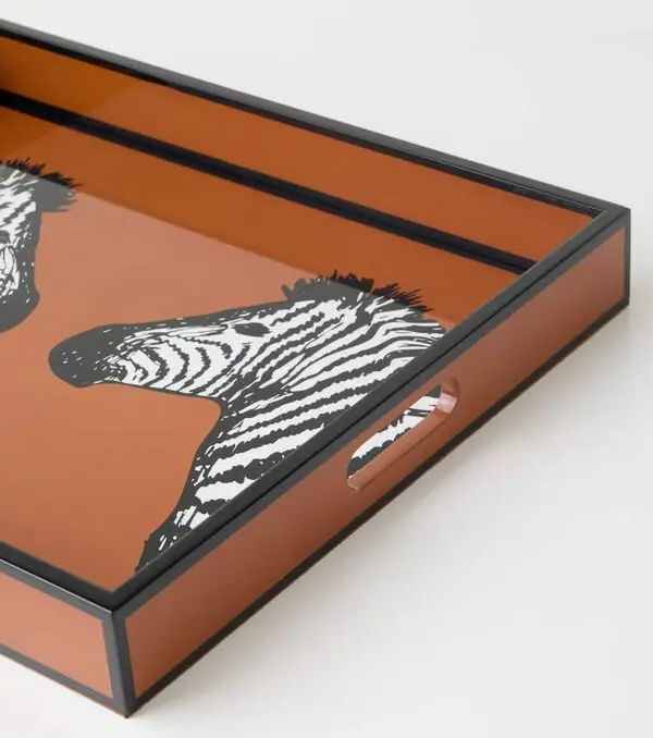 Jonathan Adler Zebra Tray - Brown