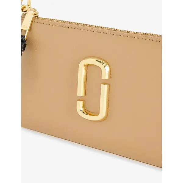 Marc Jacobs The Snapshot Convertible Leather Shoulder Bag - Camel Multi