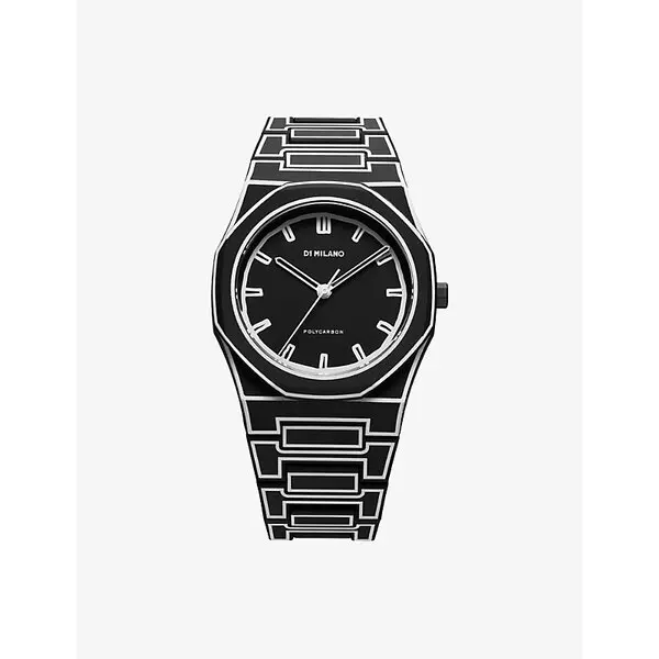 D1 MILANO Polycarbonate Quartz Watch - Balck
