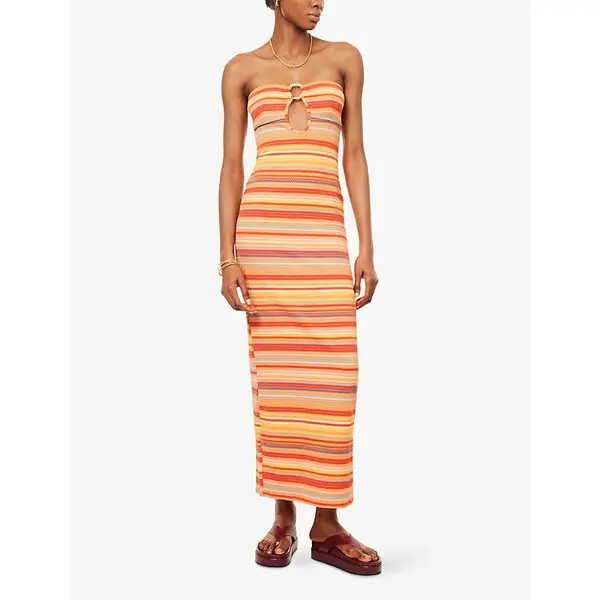 Monday Swimwear Montego Knitted Bandeau Dress - Sardinia Strripe |  Editorialist