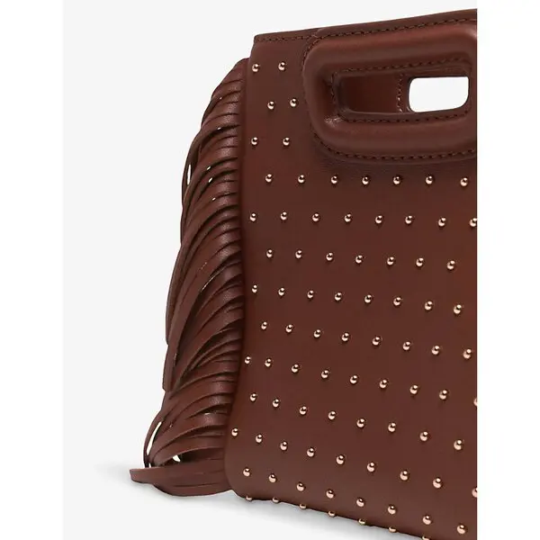 Maje Mini Leather Shoulder Bag