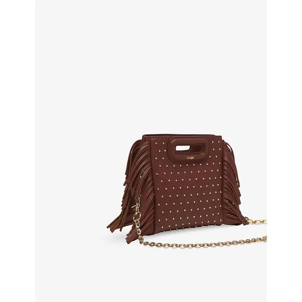 Maje Mini Leather Shoulder Bag