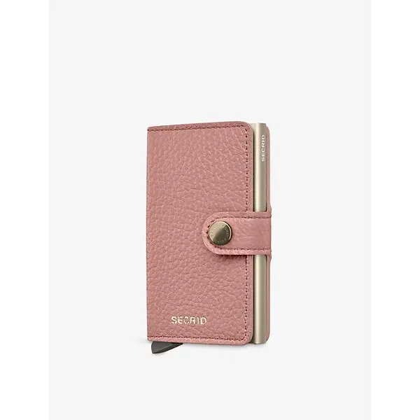 SECRID Miniwallet Pebbled-leather Wallet - Rose