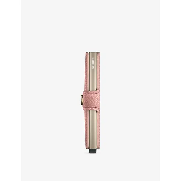 SECRID Miniwallet Pebbled-leather Wallet - Rose