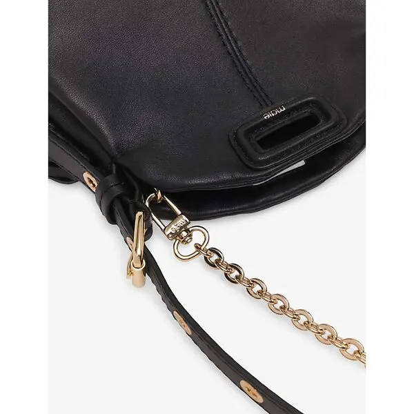 Maje Miss M Micro Leather Bag - Black