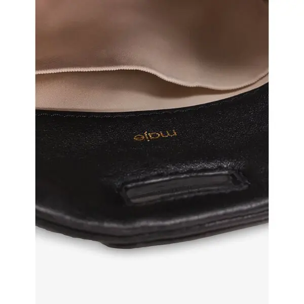 Maje Miss M Micro Leather Bag - Black
