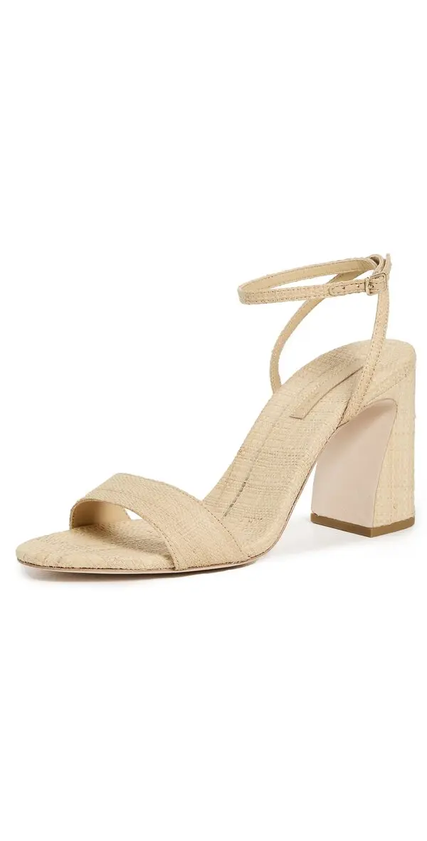 LOEFFLER RANDALL Malia Heeled Sandals - Natural