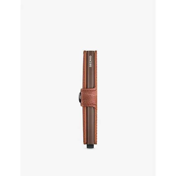 SECRID Miniwallet Leather Wallet - Cognac Brown