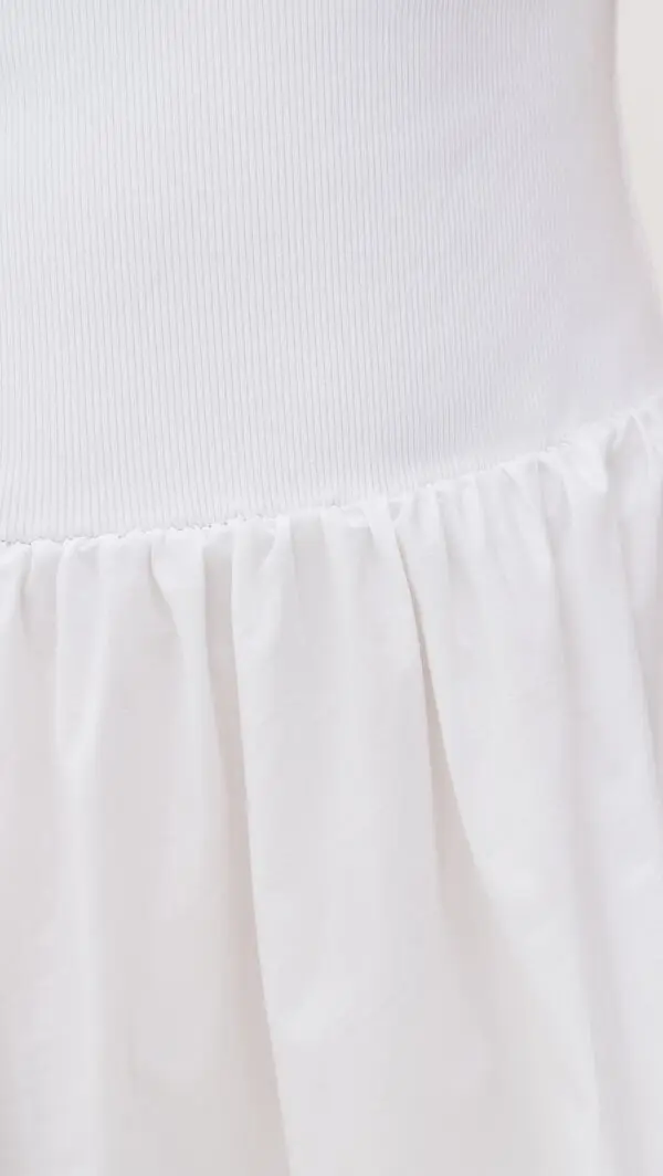 PERFECTWHITETEE Strapless Midi Dress