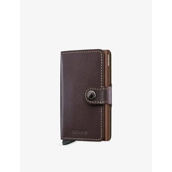 SECRID Miniwallet Leather Wallet - Chocolate