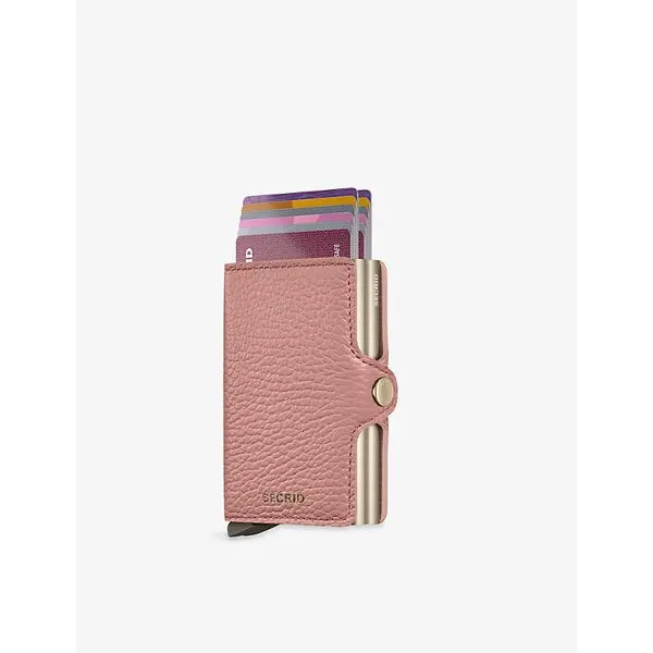 SECRID Twinwallet Grained Leather Wallet - Rose