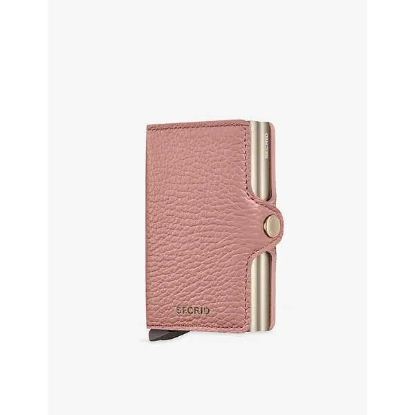 SECRID Twinwallet Grained Leather Wallet - Rose