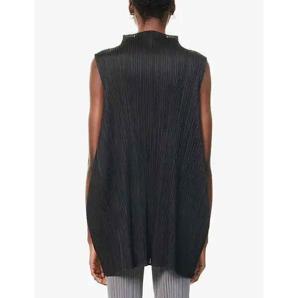 Issey Miyake Lamp Shade Sleeveless Knitted Top
