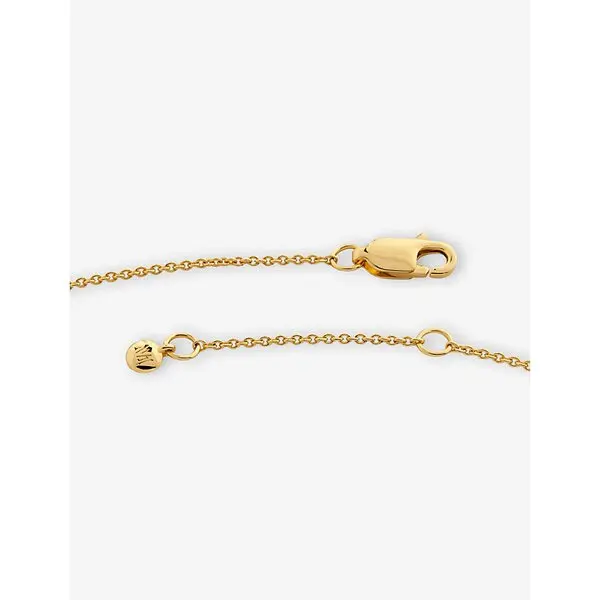 Monica Vinader Initial V Stamp Bracelet - Gold