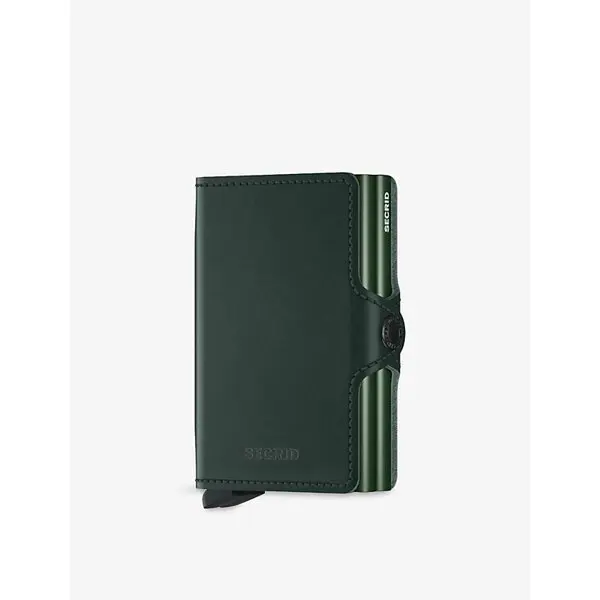 SECRID Twinwallet Aluminium And Leather Wallet - Green
