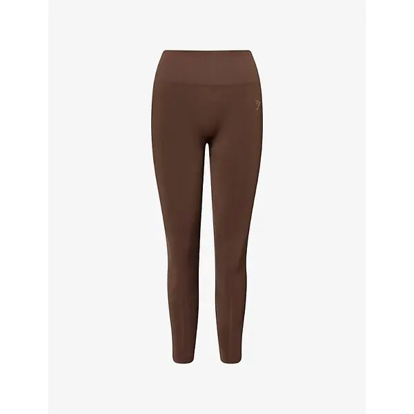 GYMSHARK Soft Sculpt Studio Leggings - Brown