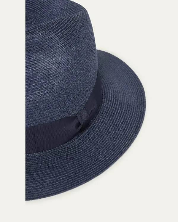 Giorgio Armani Jute Fedora Hat