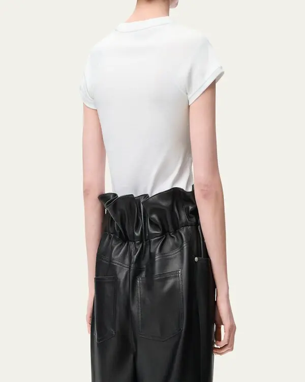 Loewe Ribbed Anagram Short-sleeve T-shirt - White