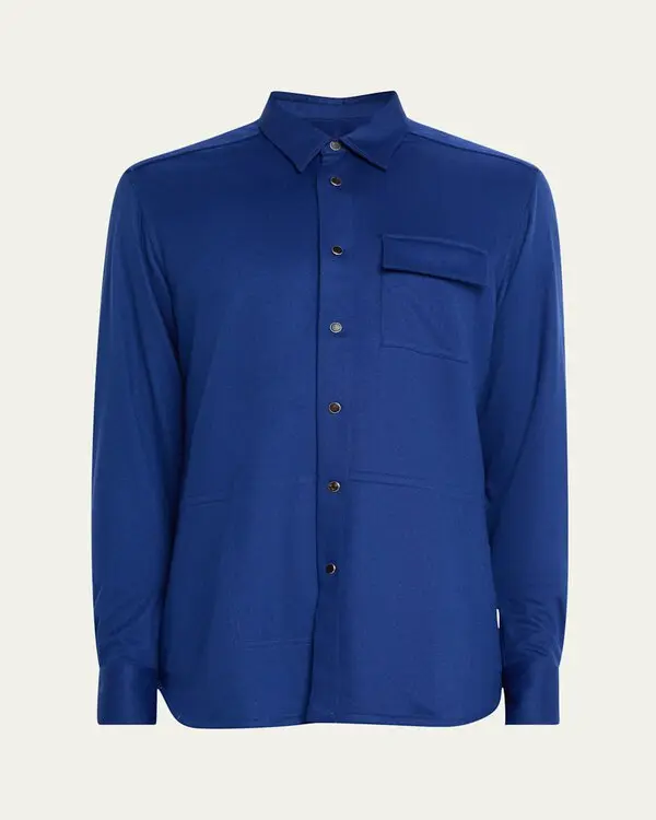 Kiton Cashmere Side-pocket Overshirt