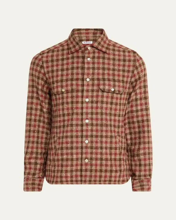 Kiton Speckled Cashmere Overshirt
