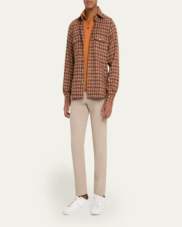 Kiton Speckled Cashmere Overshirt
