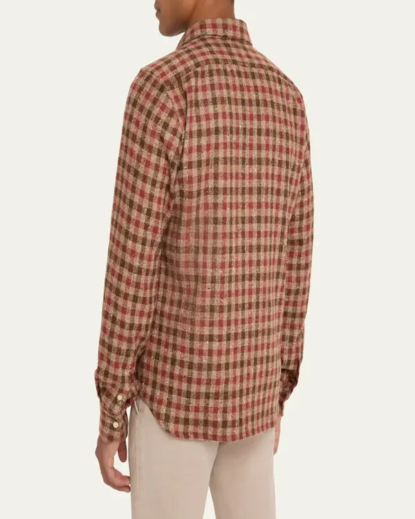 Kiton Speckled Cashmere Overshirt