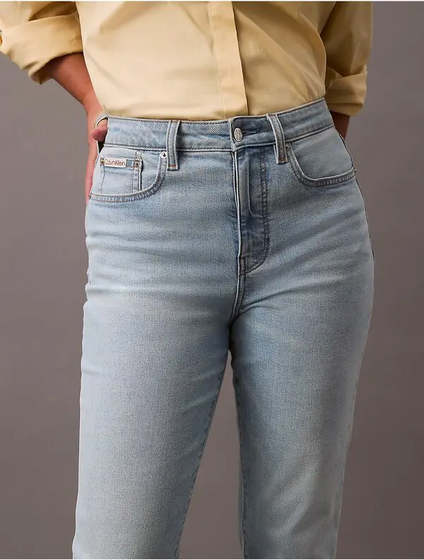 Calvin Klein Original Curvy Straight Jeans - Marbled Beacon