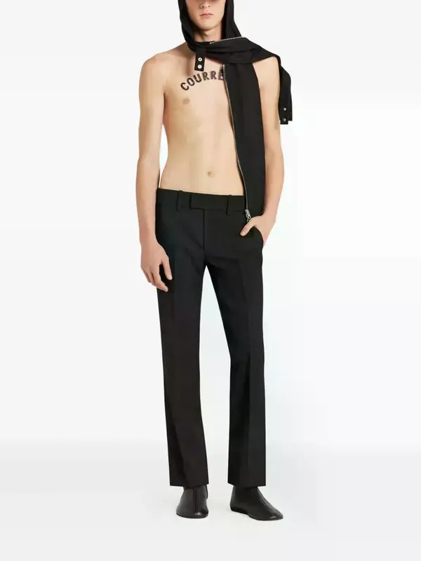 COURREGES Logo-print Sleeveless Top