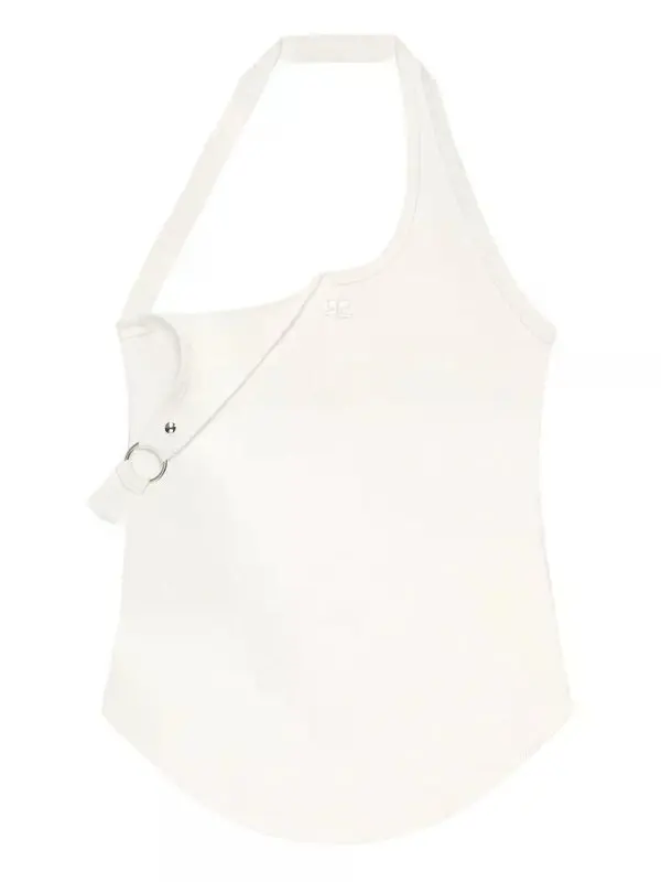 COURREGES Asymmetric Halterneck Top