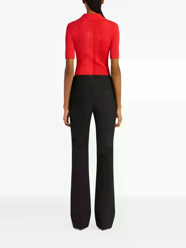 COURREGES Ribbed Polo Top