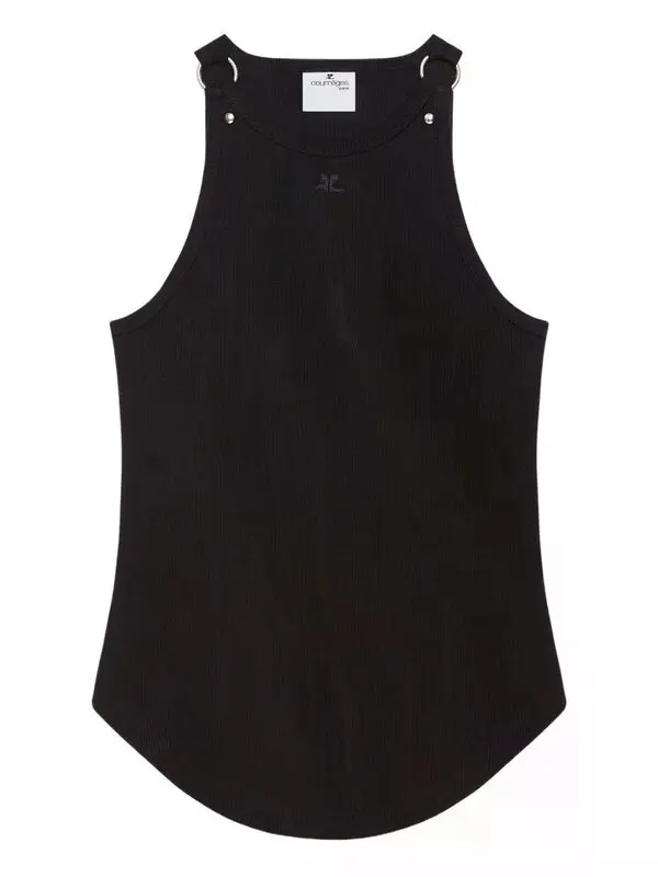COURREGES Sleeveless Top - Black