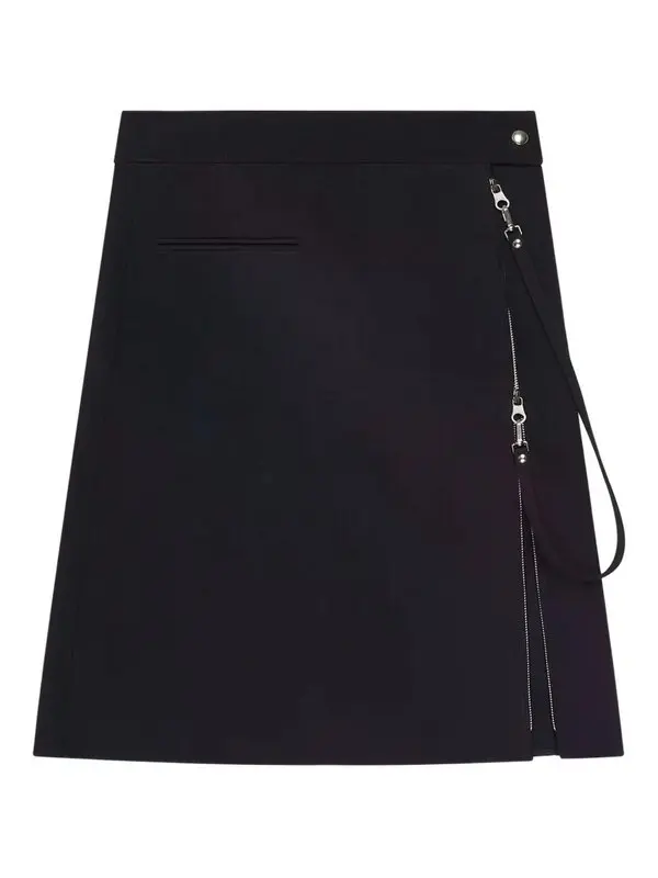 COURREGES Asymmetric Zip-detail Skirt