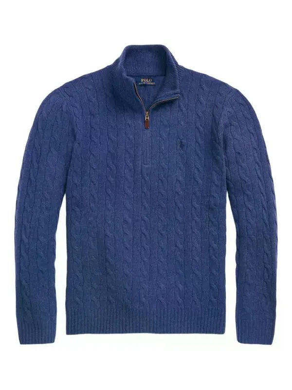 Polo Ralph Lauren Cable-knit Quarter-zip Sweater