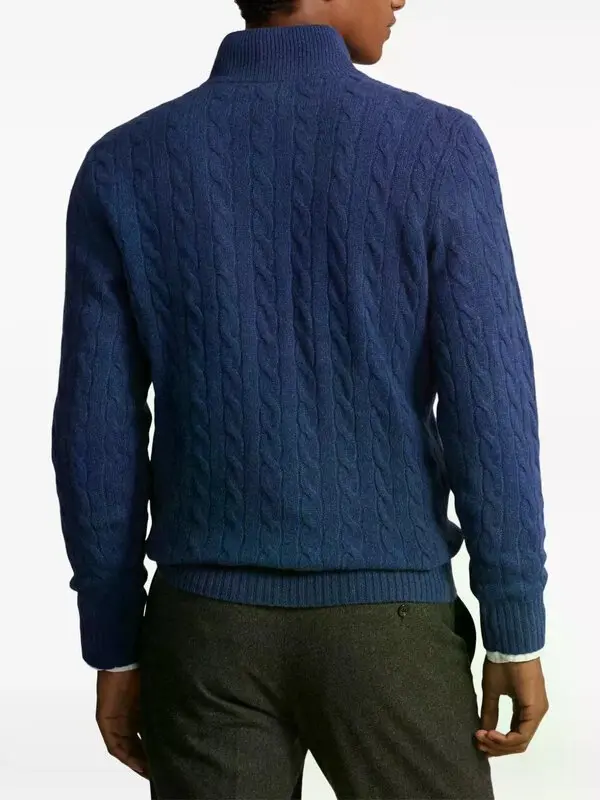 Polo Ralph Lauren Cable-knit Quarter-zip Sweater