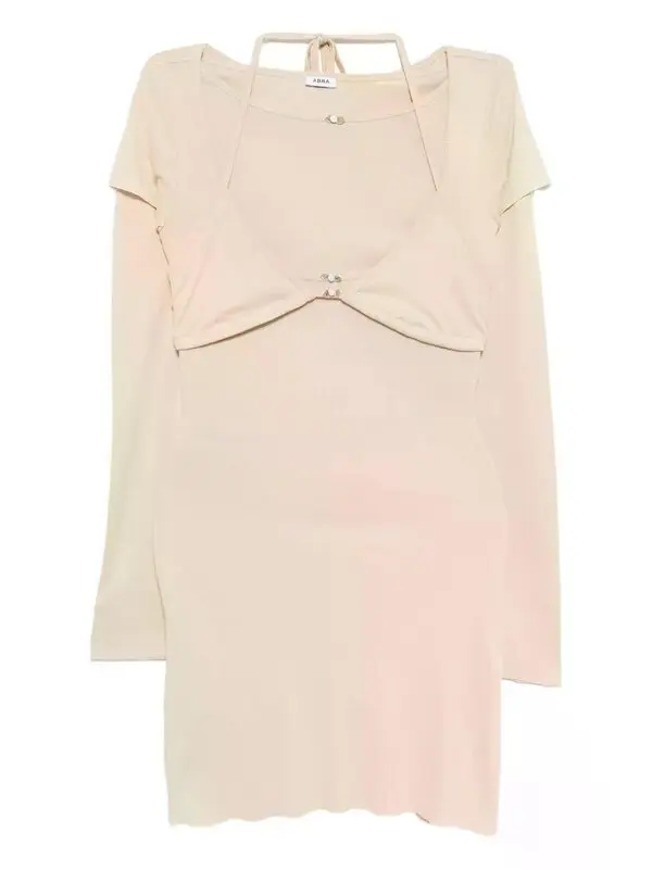 ABRA Overlayered Dress - Neutrals