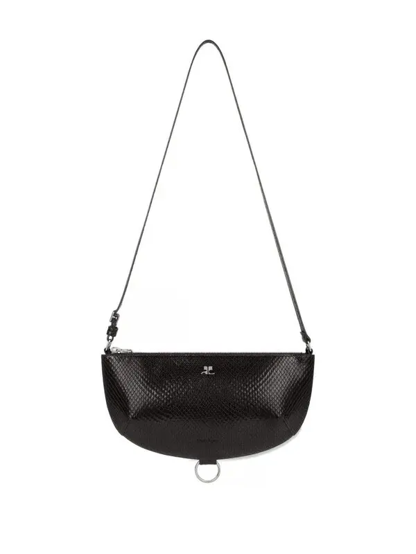COURREGES Holy Eclipse Leather Shoulder Bag