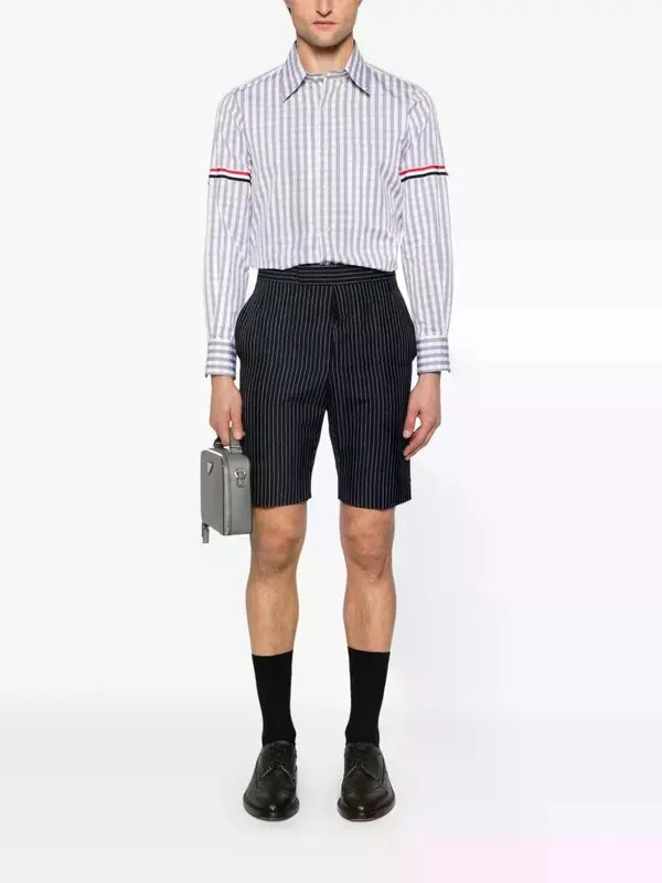 Thom Browne Checked Shirt - Grey