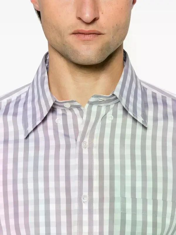 Thom Browne Checked Shirt - Grey