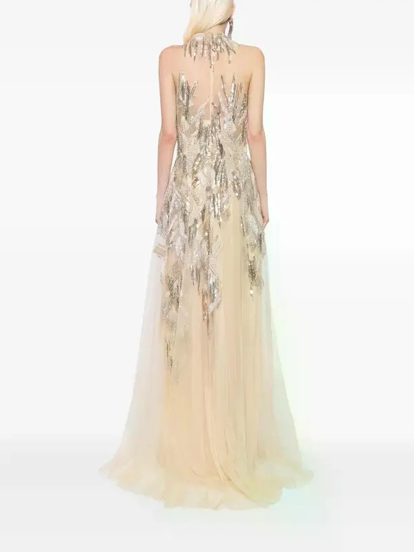 SAIID KOBEISY Embroidered Long Dress