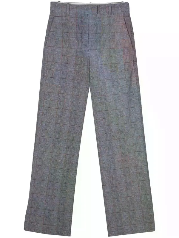 CIRCOLO 1901 Check-pattern Straight-leg Trousers