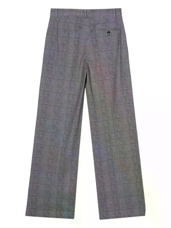 CIRCOLO 1901 Check-pattern Straight-leg Trousers