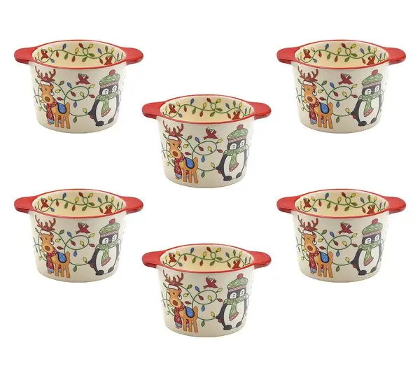 TEMP-TATIONS Seasonal Set Of 6oz Mini Cups - One-color