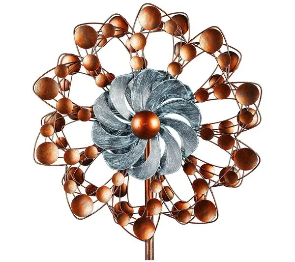 EVERGREEN 75'h Bubble Flower Wind Spinner
