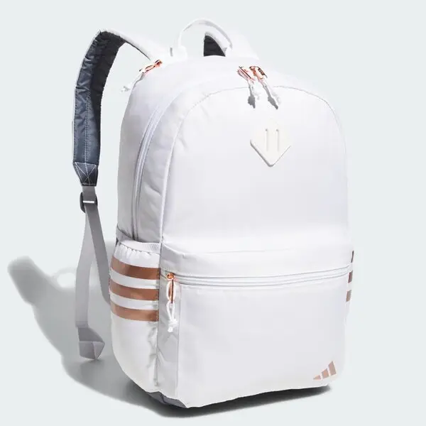 Adidas Classic 3s 5 Backpack - White / Rose Gold Metallic