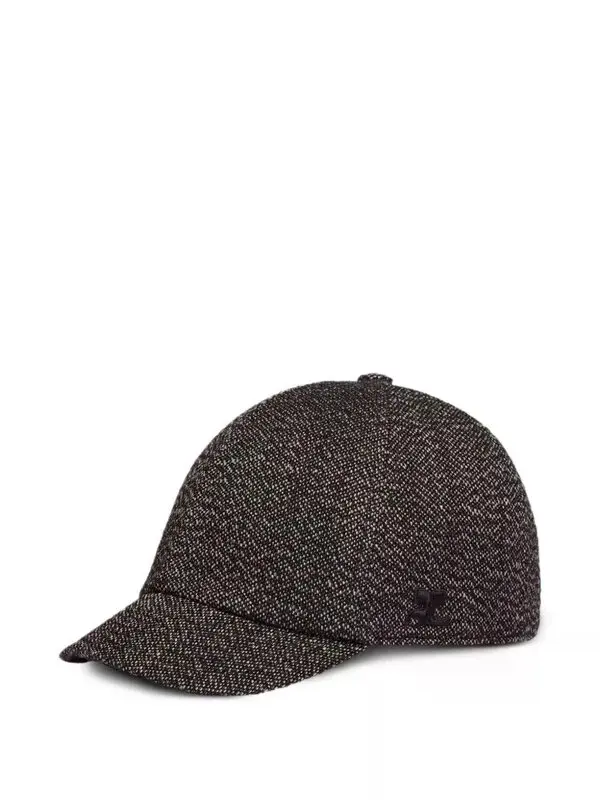 COURREGES Caviar Cap - Black