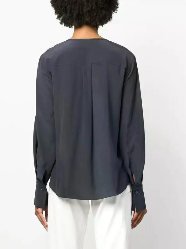 Brunello Cucinelli Bead-detail Silk Blouse